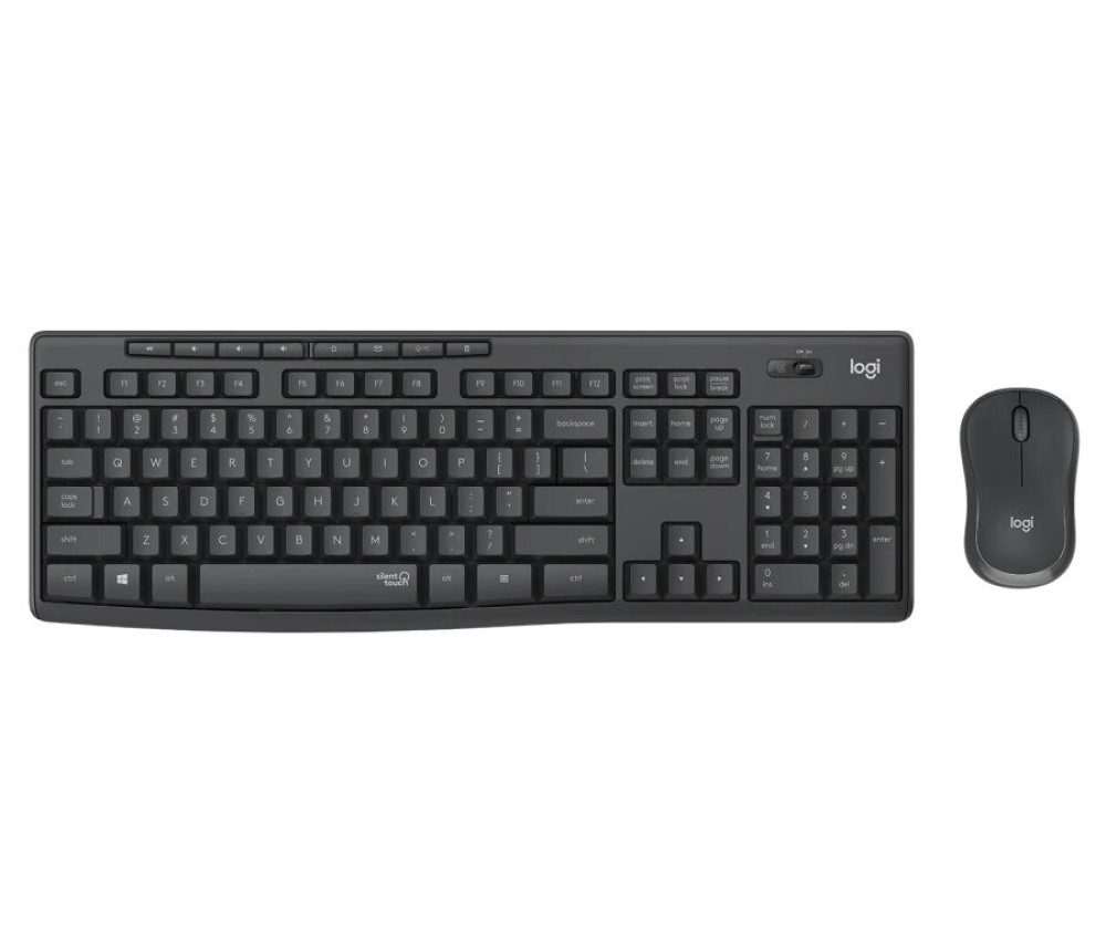 Logitech MK295 Arabic Graphite Wireless Keyboard Mouse Combo
