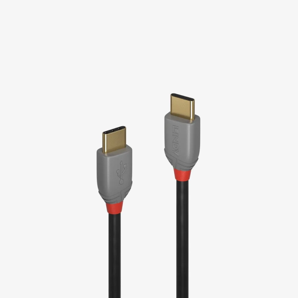 Lindy 36872 2m USB 2.0 Type C Cable, Anthra Line