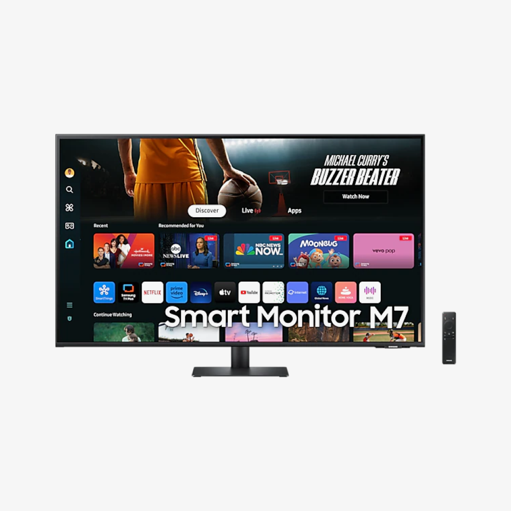 Samsung 43" Smart Black UHD Monitor M7 M70D - LS43DM702UMXUE - Newcomme